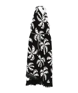 Farm Rio Halter Neck Dress - Black