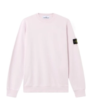 Stone Island Logo Patch Crewneck Sweatshirt - Pink