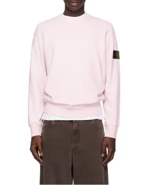 Stone Island Logo Patch Crewneck Sweatshirt
