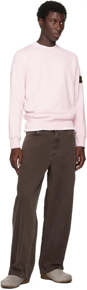 Stone Island Logo Patch Crewneck Sweatshirt