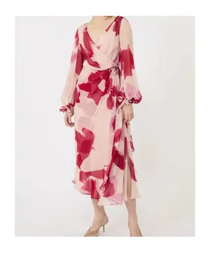 Max Mara Printed Georgette Dress