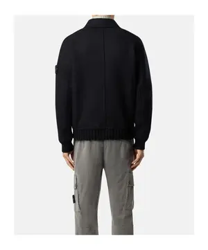 Stone Island Logo Patch Zip-up Jacket