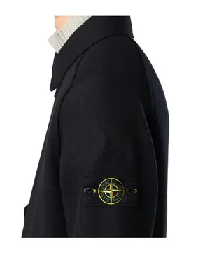 Stone Island Logo Patch Zip-up Jacket