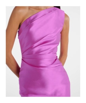Solace Kira Draped Satin Gown