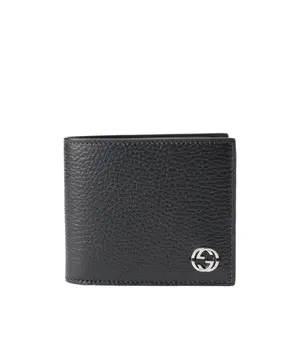 Gucci Gg Interlocking Bifold Wallet - Black