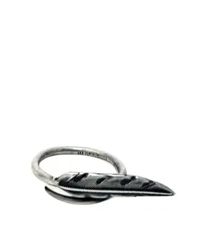 ANN DEMEULEMEESTER Berk Feather Ring - Ancient Silver