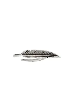 ANN DEMEULEMEESTER Berk Feather Ring In Antique Silver - Ancient Silver