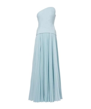 Solace Britt Pleated Gown - Blue