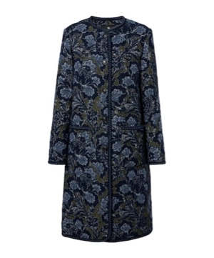 Etro Cotton And Wool-blend Jacquard Coat - Black