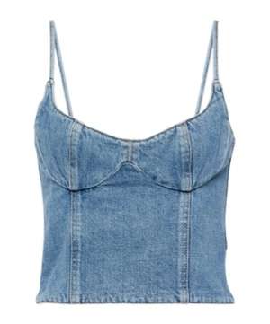 Magda Butrym Denim Bustier - Blue