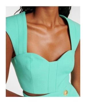 Balmain Wool Crop Top