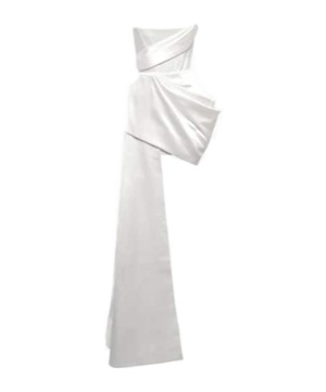 Alex Perry Bridal Blair Satin Mini Dress
