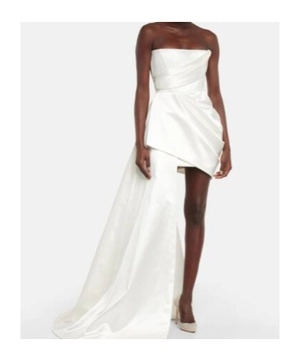 Alex Perry Bridal Blair Satin Mini Dress
