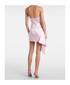 Alex Perry Cotton And Silk Satin Corset