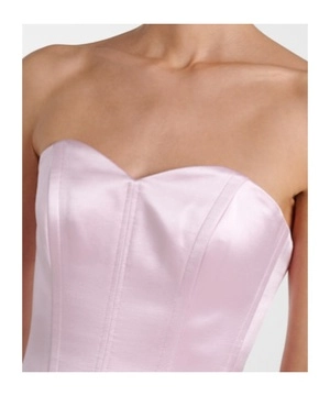 Alex Perry Cotton And Silk Satin Corset