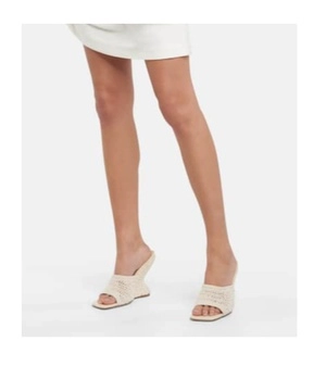 Magda Butrym Crochet Wedge Sandals