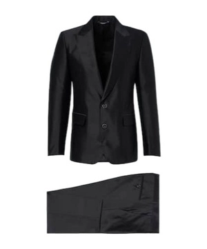 Dolce & Gabbana Silk Twill Suit - Black