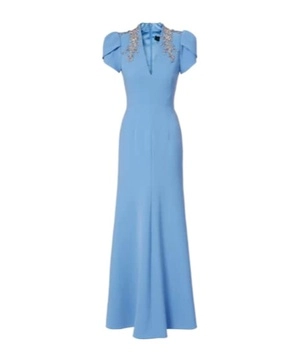 Jenny Packham Aries Embellished Gown - Blue