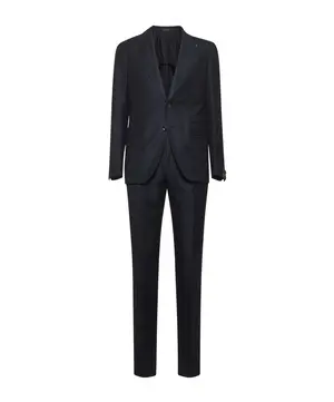 Tagliatore Single Breasted Two-piece Tailored Suit - Navy Blue