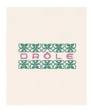 Drole De Monsieur Embroidered-logo T-shirt - White