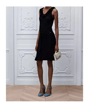 Dior Rivieira Short Belted Knit Dress