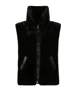 Pinko Zip-up High Neck Gilet
