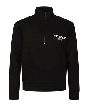 Dsquared2 Logo-print Half-zip Sweatshirt