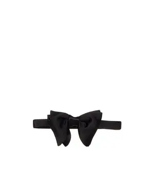 TOM FORD Logo Patch Bow Tie - Black