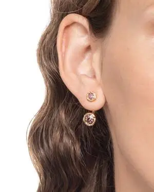 Alexis Bittar Asterales Front Back Earring With Peridot Cz - Gold
