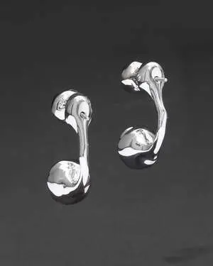 Alexis Bittar Asterales Front Back Earring Sapphire Blue