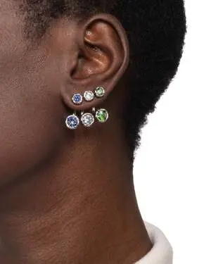 Alexis Bittar Asterales Front Back Earring Sapphire Blue