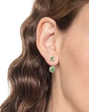 Alexis Bittar Asterales Front Back Earring Sapphire Blue