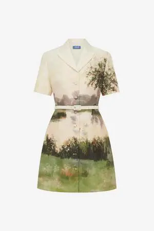 LEO LIN Brigitte Mini Dress - Serene Print