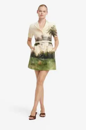 LEO LIN Brigitte Mini Dress - Serene Print