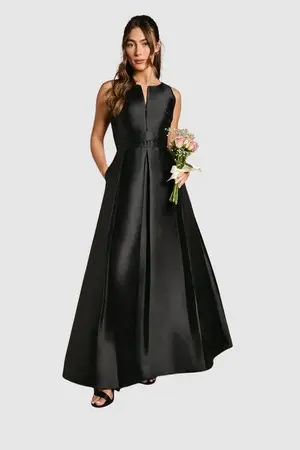 Coast Fit And Flare Sleeveless Dress - Black