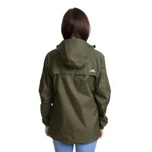 TRESPASS Gender Inclusive Qikpac Waterproof Jacket - Moss