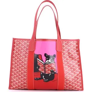 Goyard Villette Tote Printed Coated Canvas Mm - Red