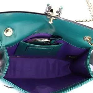 BVLGARI Serpenti Forever Square Shoulder Bag Leather Small
