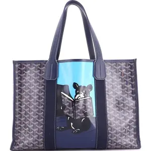 Goyard Villette Tote Printed Coated Canvas Mm - Blue