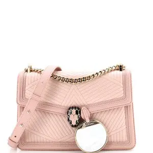 BVLGARI Serpenti Forever Shoulder Bag Quilted Leather