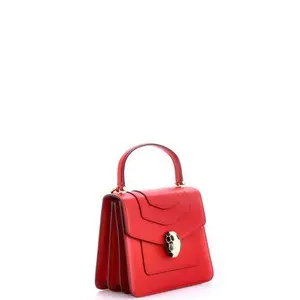 BVLGARI Serpenti Forever Top Handle Bag Leather Small