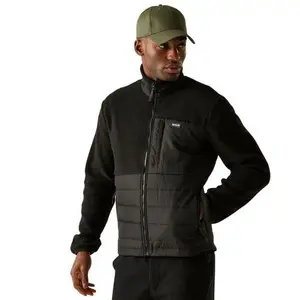 REGATTA Frankie Borg Full Zip Hybrid Jacket - Black