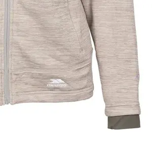 TRESPASS At200 Fleece Jacket With Logo Detail - Platinum