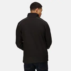 REGATTA Sandstorm Softshell Jacket With Reflective Trim - Black