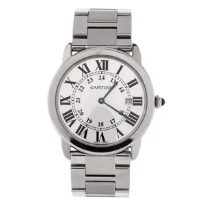 CARTIER Ronde Solo De Quartz Watch Stainless Steel 36 - Metallic Silver
