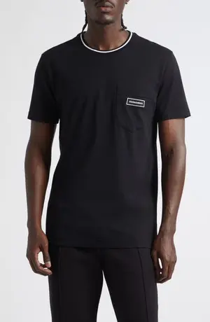 Dolce & Gabbana Logo Patch Pocket T-shirt - Nero