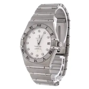 OMEGA Constellation Co-axial Chronometer Automatic Watch Stainless Steel With Diamond Markers 35