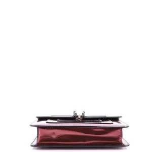 BVLGARI Serpenti Forever Square Shoulder Bag Metallic Leather Small