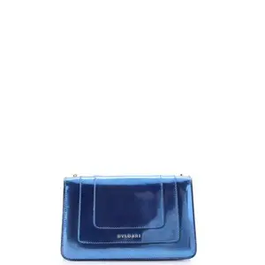 BVLGARI Serpenti Forever Shoulder Bag Metallic Leather Small