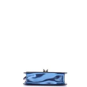 BVLGARI Serpenti Forever Shoulder Bag Metallic Leather Small